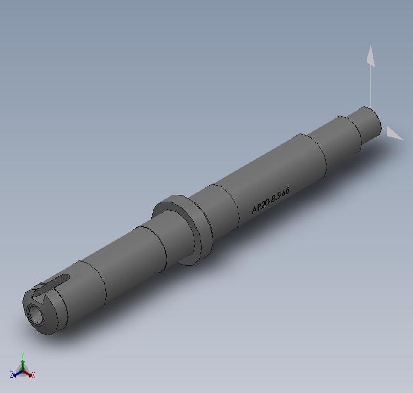 Mandrel Shaft - PT (AP20-8.965) - design-manufacturing.com